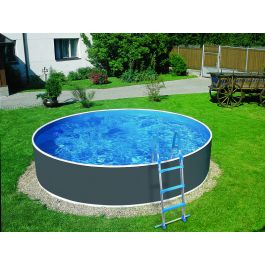 Above Ground Steel Wall Pool Azuro Graphite Set Ø3,6x1,2 m with filter